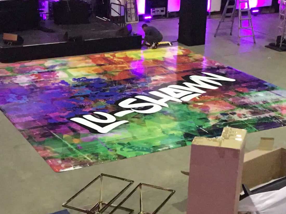 Colorful Floor Wrap - SHOUT! Graphic & Print Solutions in New Jersey